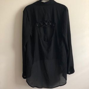Love Tree | Tops | Love Tree Openback Buttondown Highlow L | Poshmark